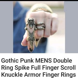 Accessories | Various Mens Punk Goth Brass Knuckle Ring | Poshmark
